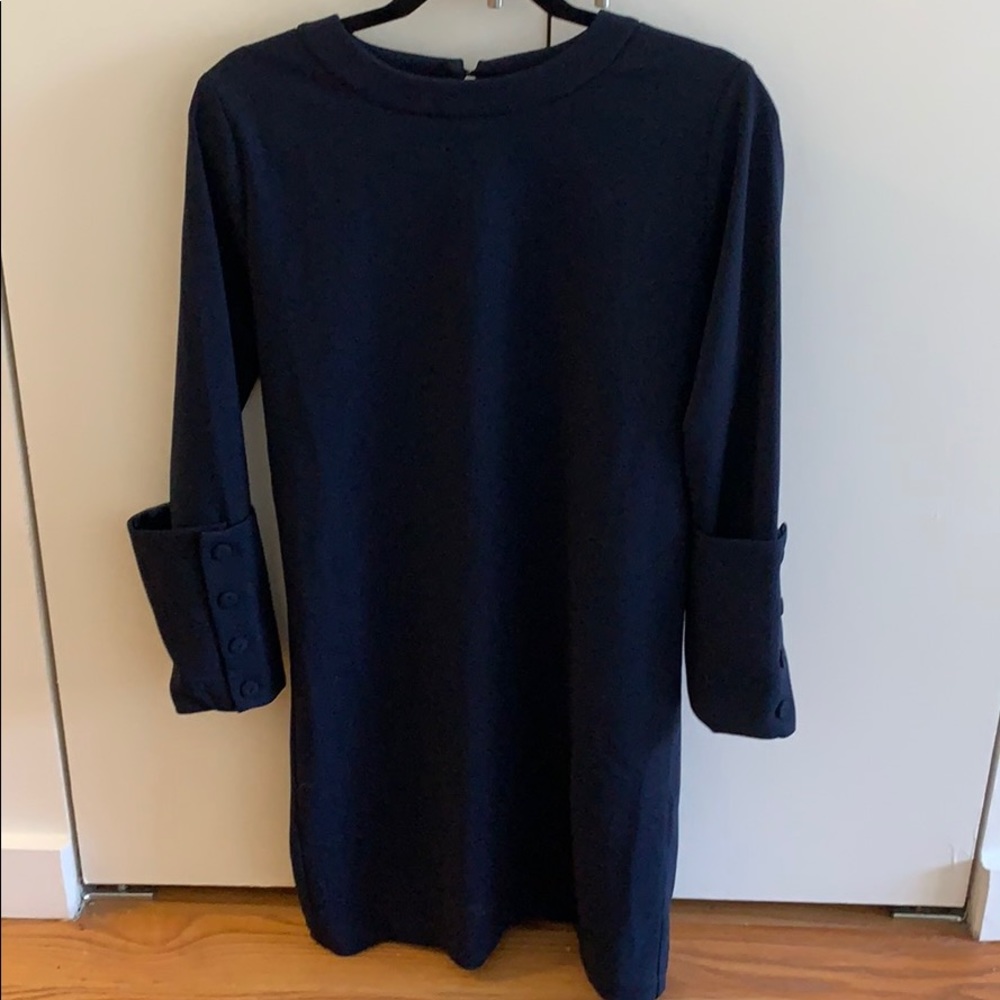 Navy Blue Iris & Ink Dress - Gem